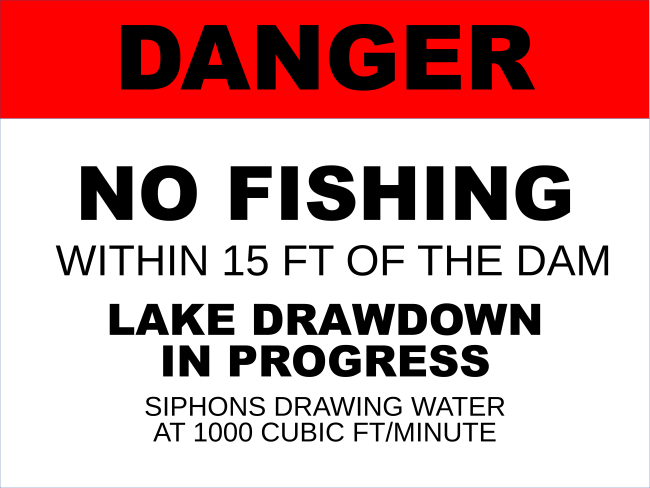 Lake Drawdown Has Begun for 2019